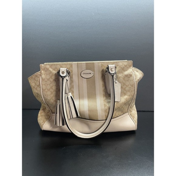 Coach | Bags | Coach Legacy Signature Stripe Small Candace Carryall ...